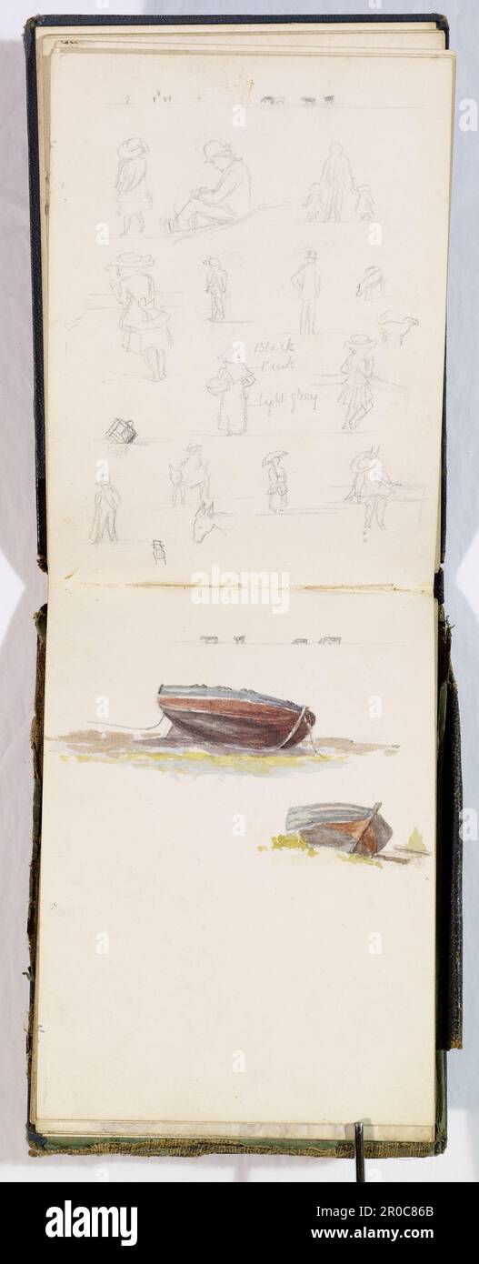 Sketchbook, watercolours, 1875-1877. Myra Louisa Bunce (1854-1919 ...