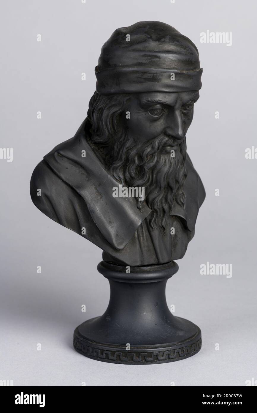 Aristotle, 1774-80. Basalt. Fine grained unglazed black stoneware ...