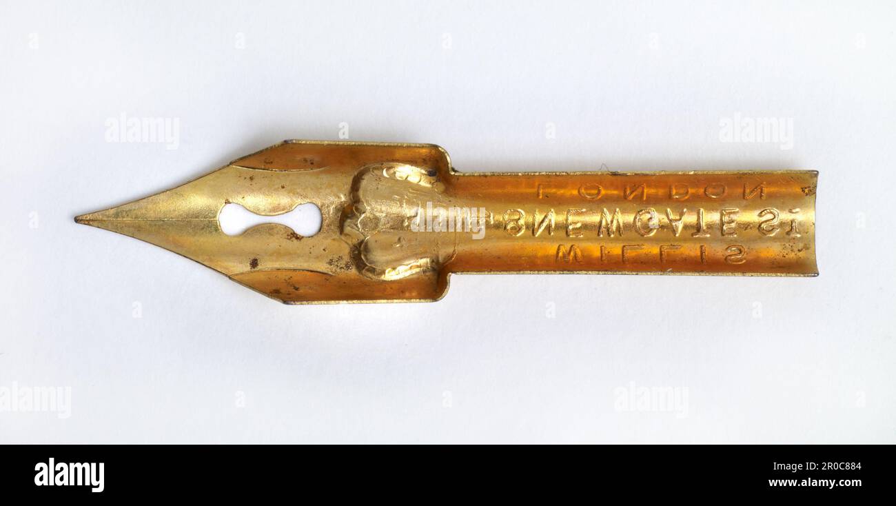 Box of Pen Nibs. Manufacturer: Joseph Gillott & Sons Stock Photo - Alamy