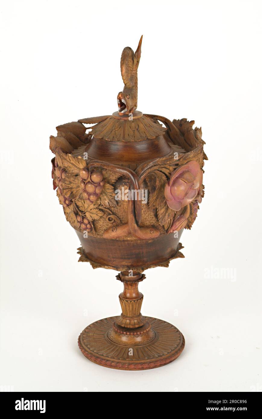 Standing Cup and Cover, 1800-1900. This is a well made example of an ...