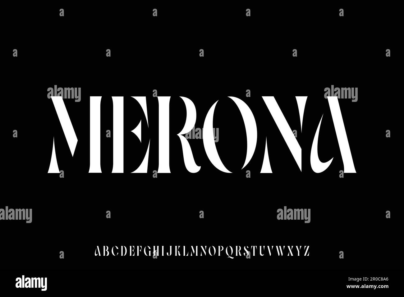 Unique and elegant abstract serif display font vector Stock Vector Image & Art - Alamy