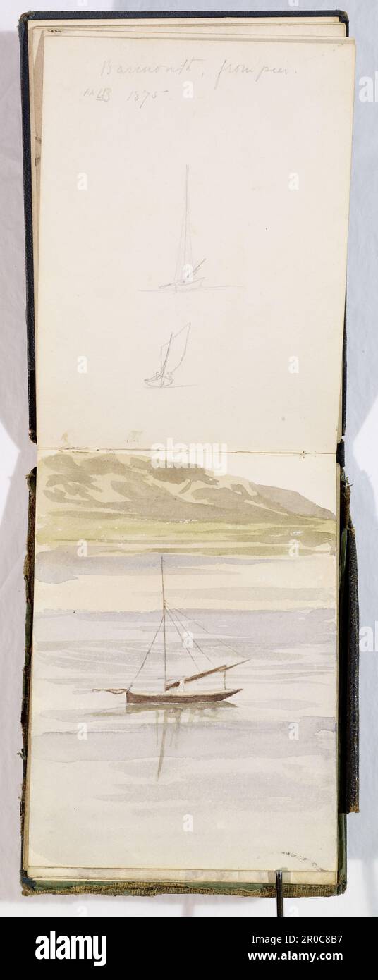 Sketchbook, watercolours, 1875-1877. Myra Louisa Bunce (1854-1919 ...