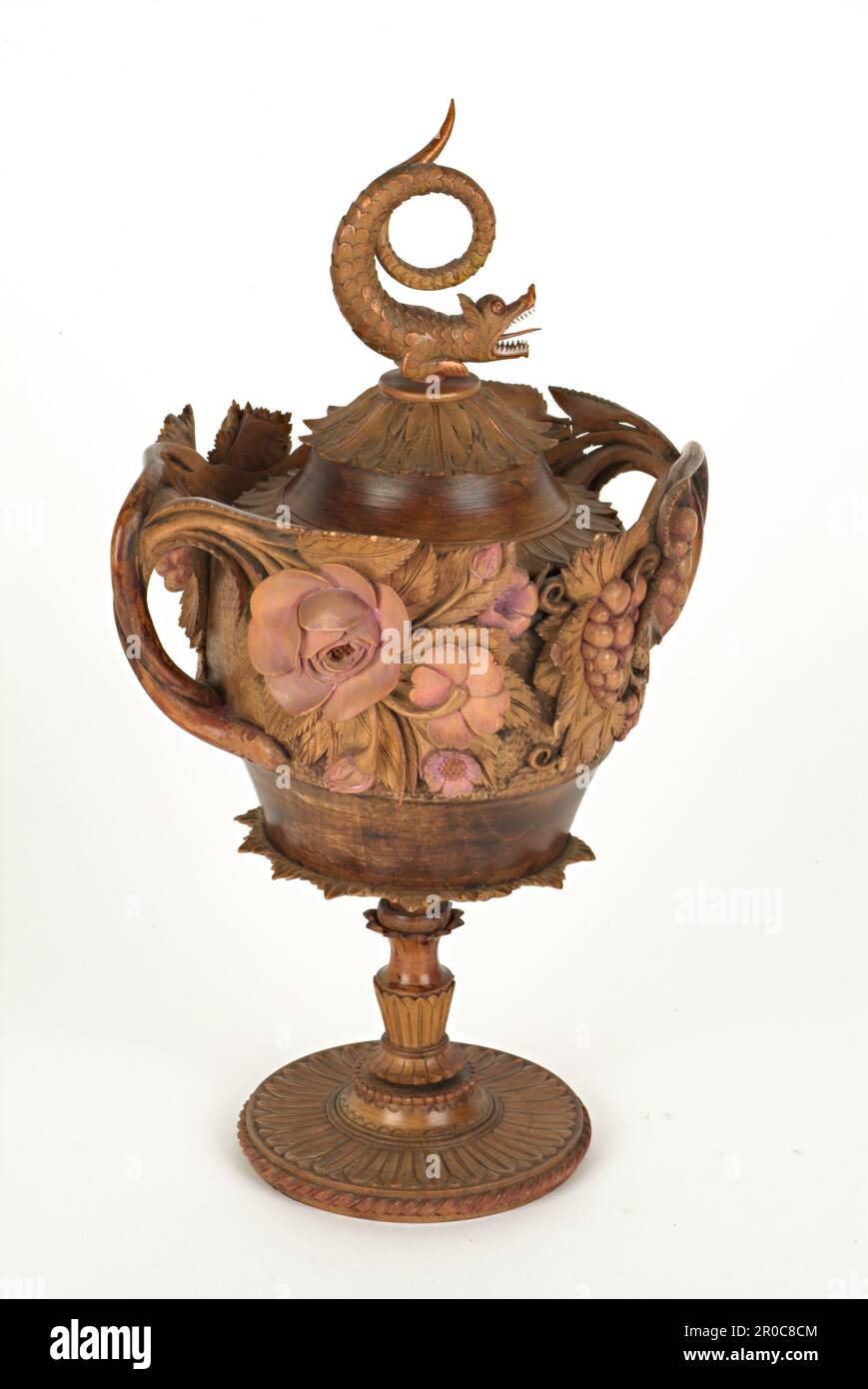 Standing Cup and Cover, 1800-1900. This is a well made example of an ...