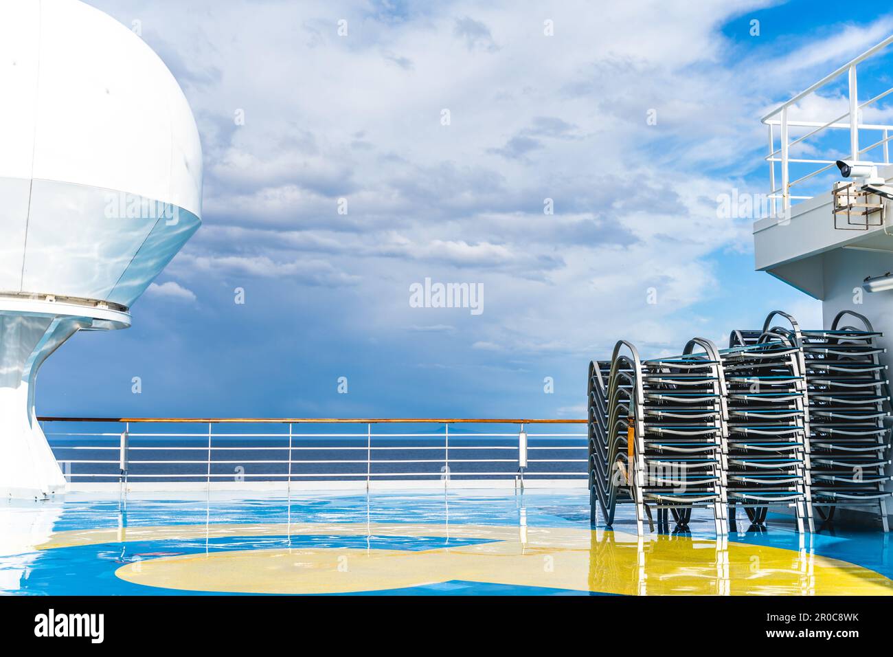 white antennas, radar and other communication and navigation equipment ...