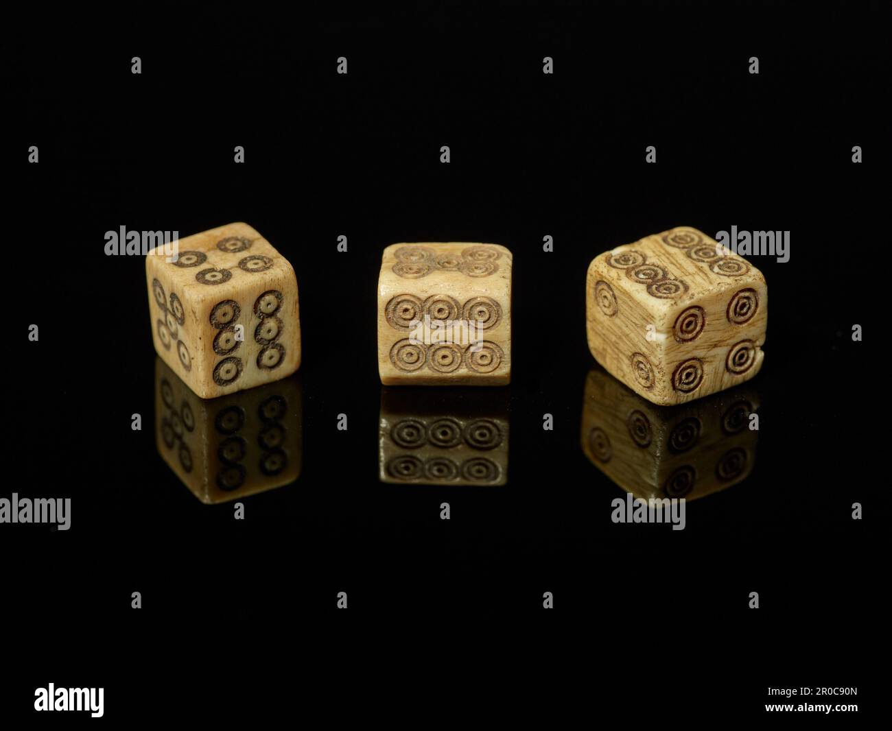 Three Dice, Ancient Egypt, Roman Period Stock Photo - Alamy