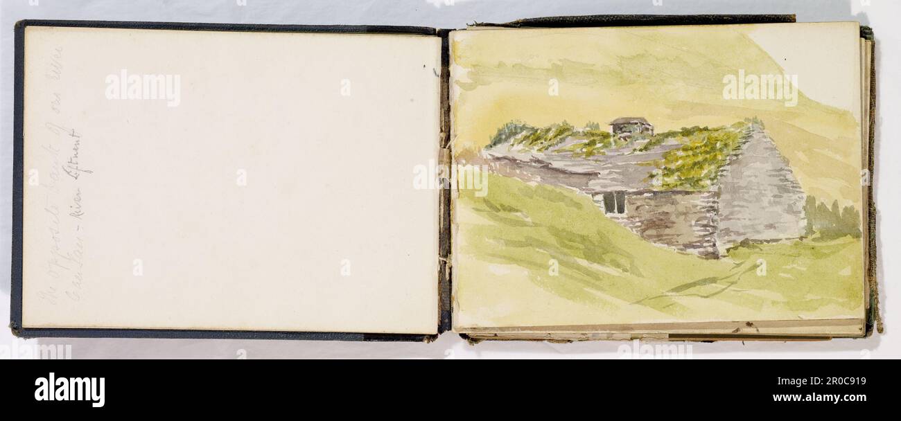 Sketchbook, watercolours, 1875-1877. Myra Louisa Bunce (1854-1919 ...