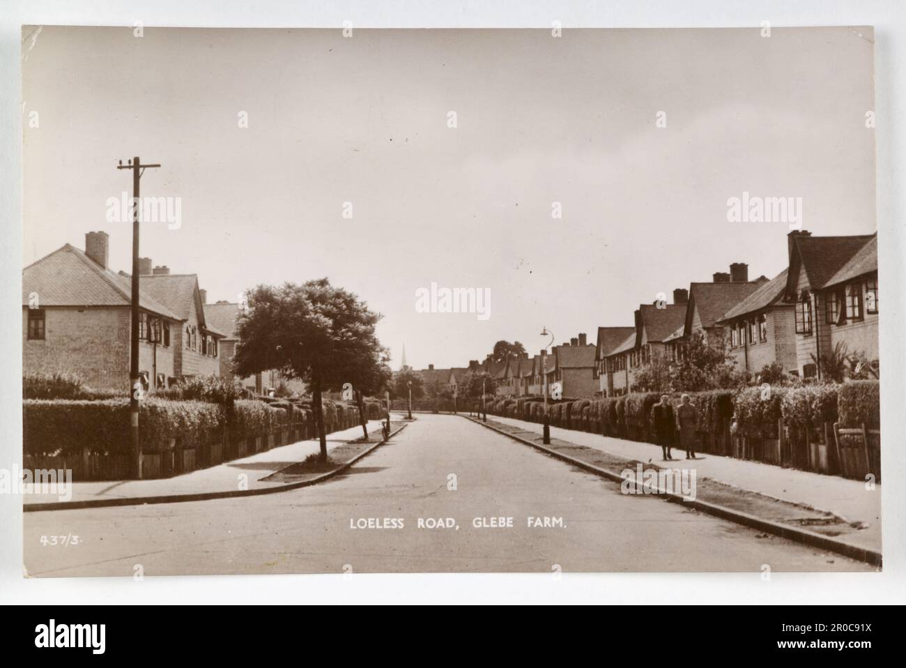 Postcard - Loeless Road, Glebe Farm, Birmingham, 1957. Topographical ...