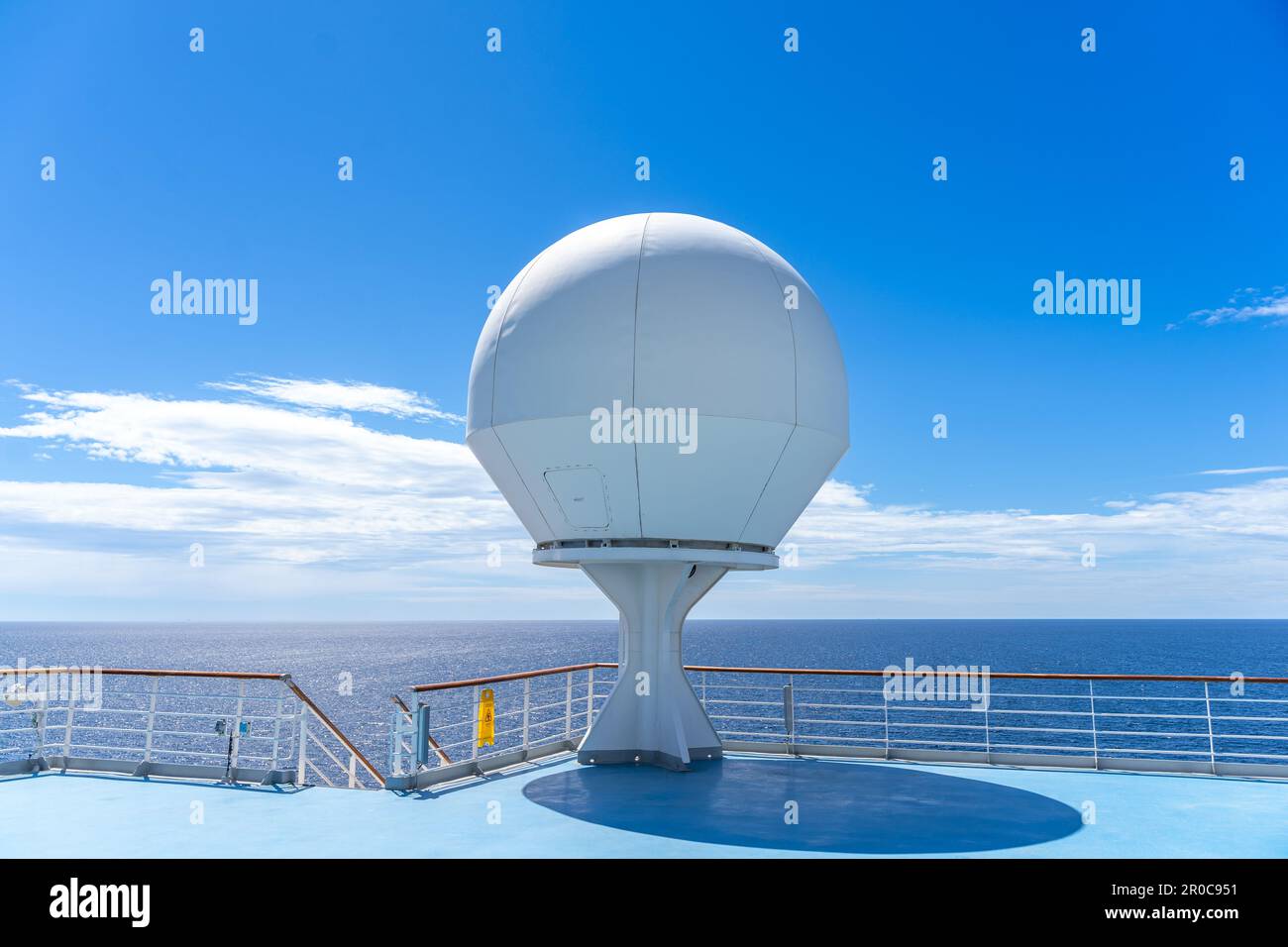 white antennas, radar and other communication and navigation equipment ...