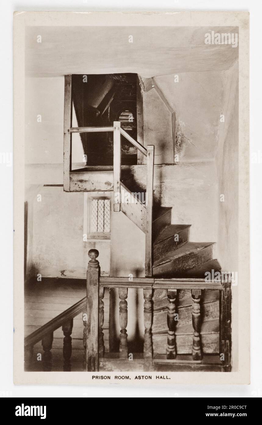 Postcard - Prison Room Aston Hall. Topographical Views - Kesterton ...