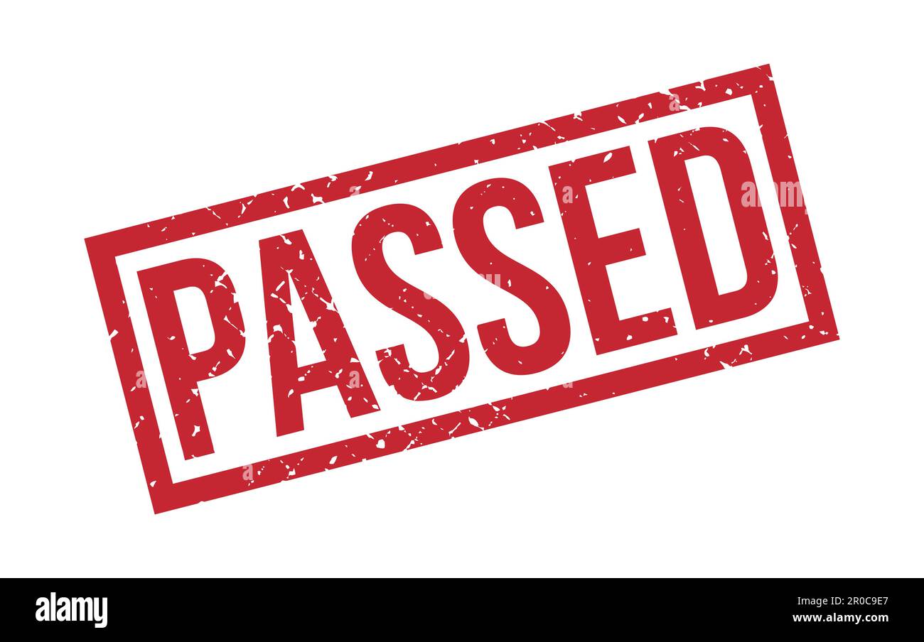 Passed Rubber Stamp Seal Vector Stock Vector Image & Art - Alamy