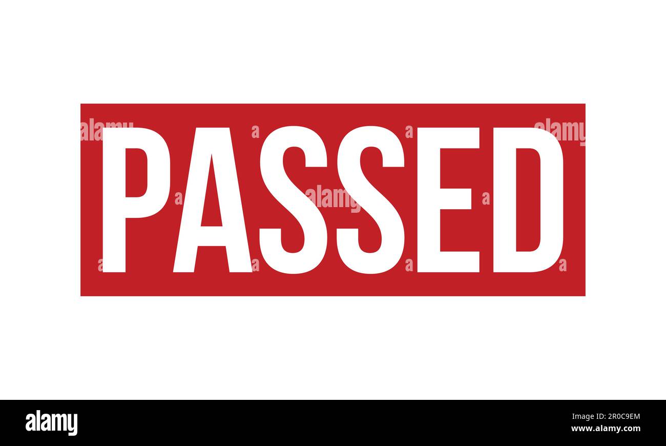 Passed Rubber Stamp Seal Vector Stock Vector Image & Art - Alamy