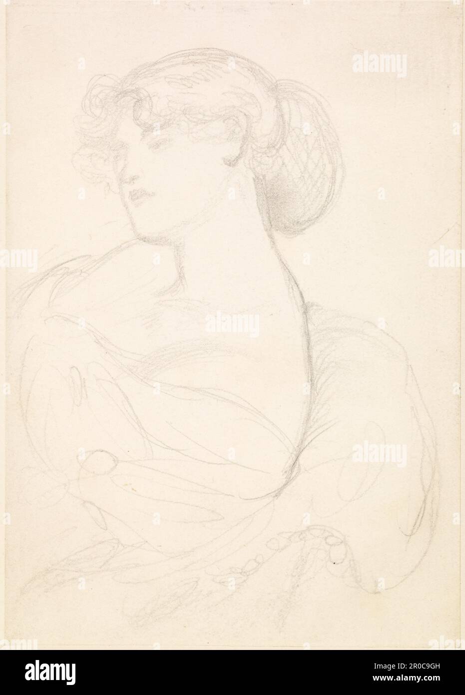 [Recto - Front]. Lady Lilith - Figure Study, 1868. Recto: Head and ...