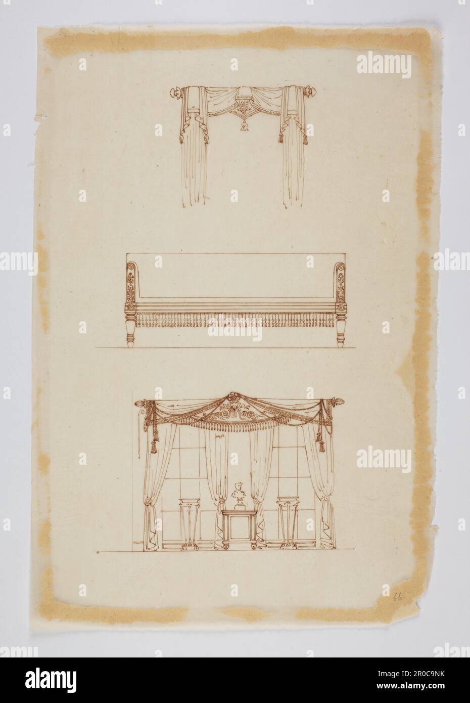 Wilkinson Tracing, Design for a pair of curtains and pelmet, a sofa ...