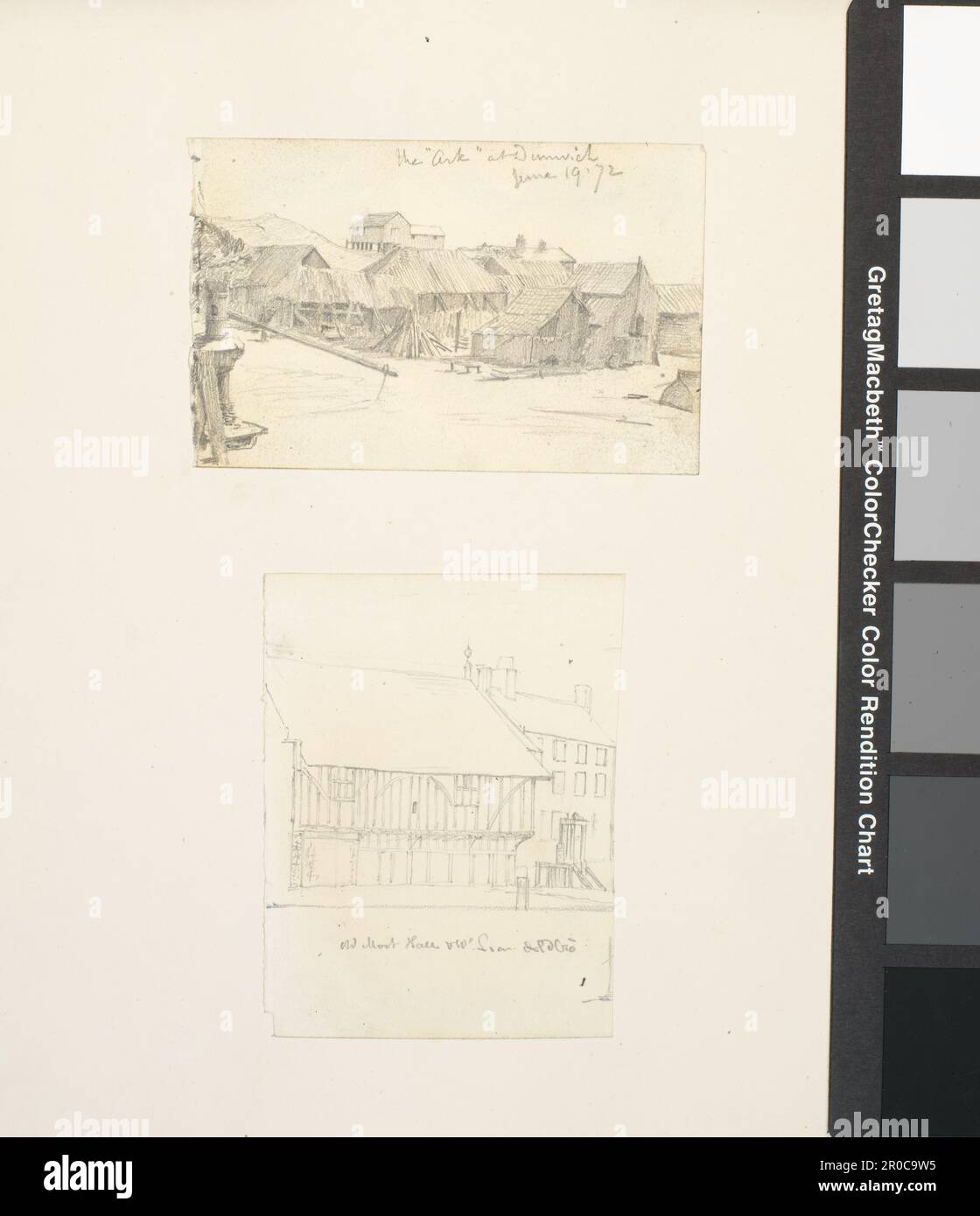 The Ark At Dunwich, 19/06/1872. Pencil on paper. Artist: Edwin Edwards ...