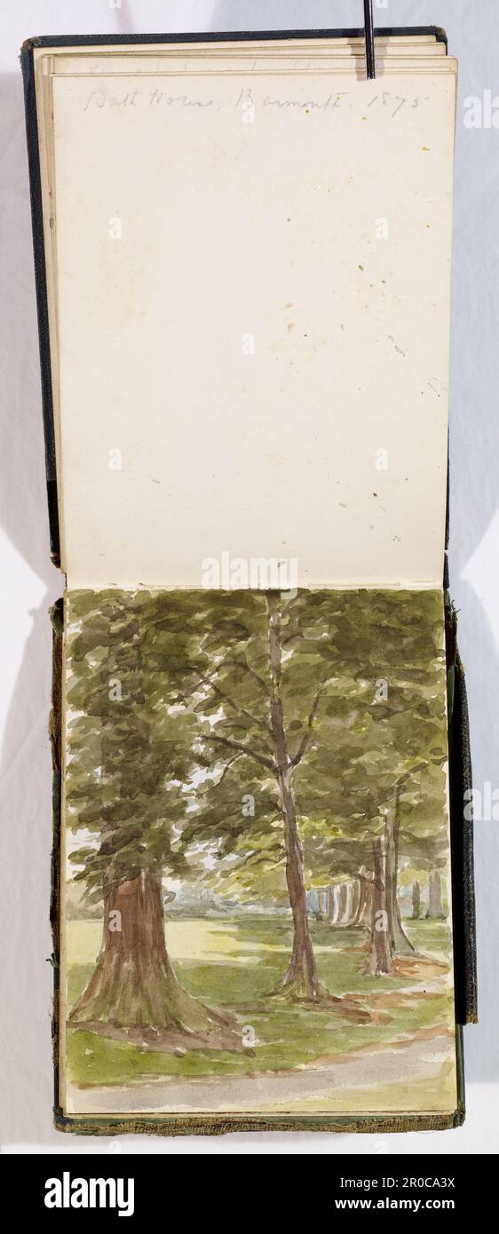 Sketchbook, watercolours, 1875-1877. Myra Louisa Bunce (1854-1919 ...