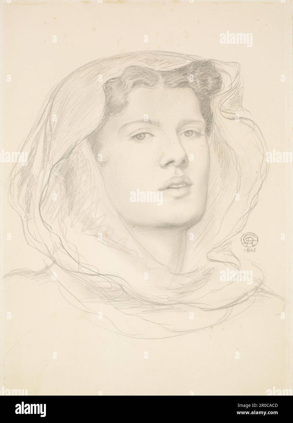 The Beloved - Study of a Female Head, 1865. Artist: Dante Gabriel ...