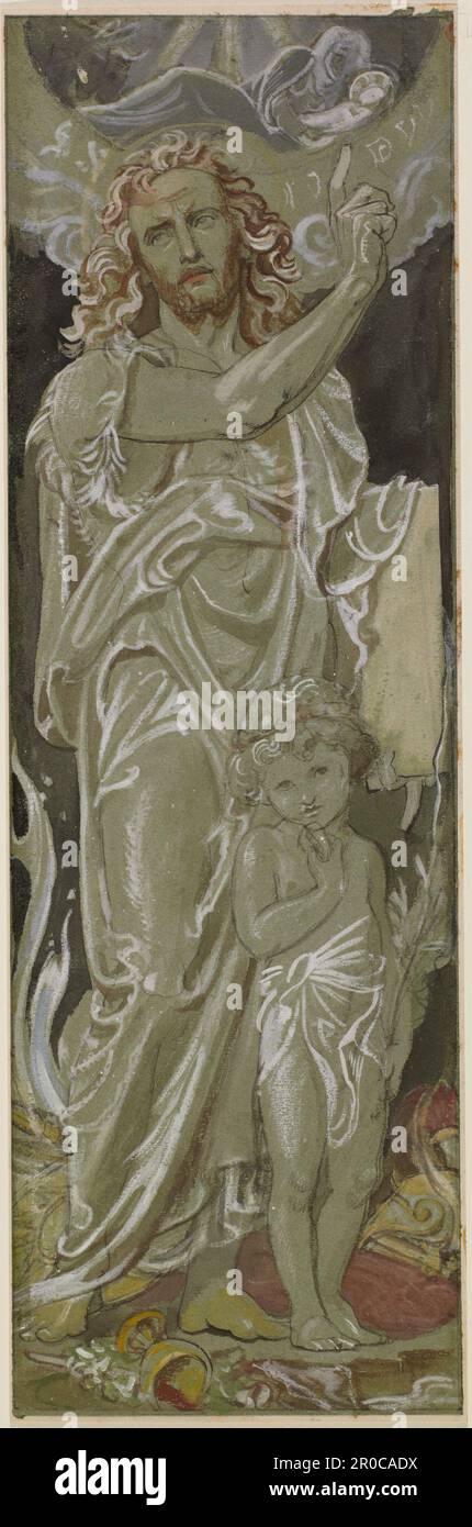 Design For A Panel Of Stained Glass, 1833-1911. Frederick James Shields ...