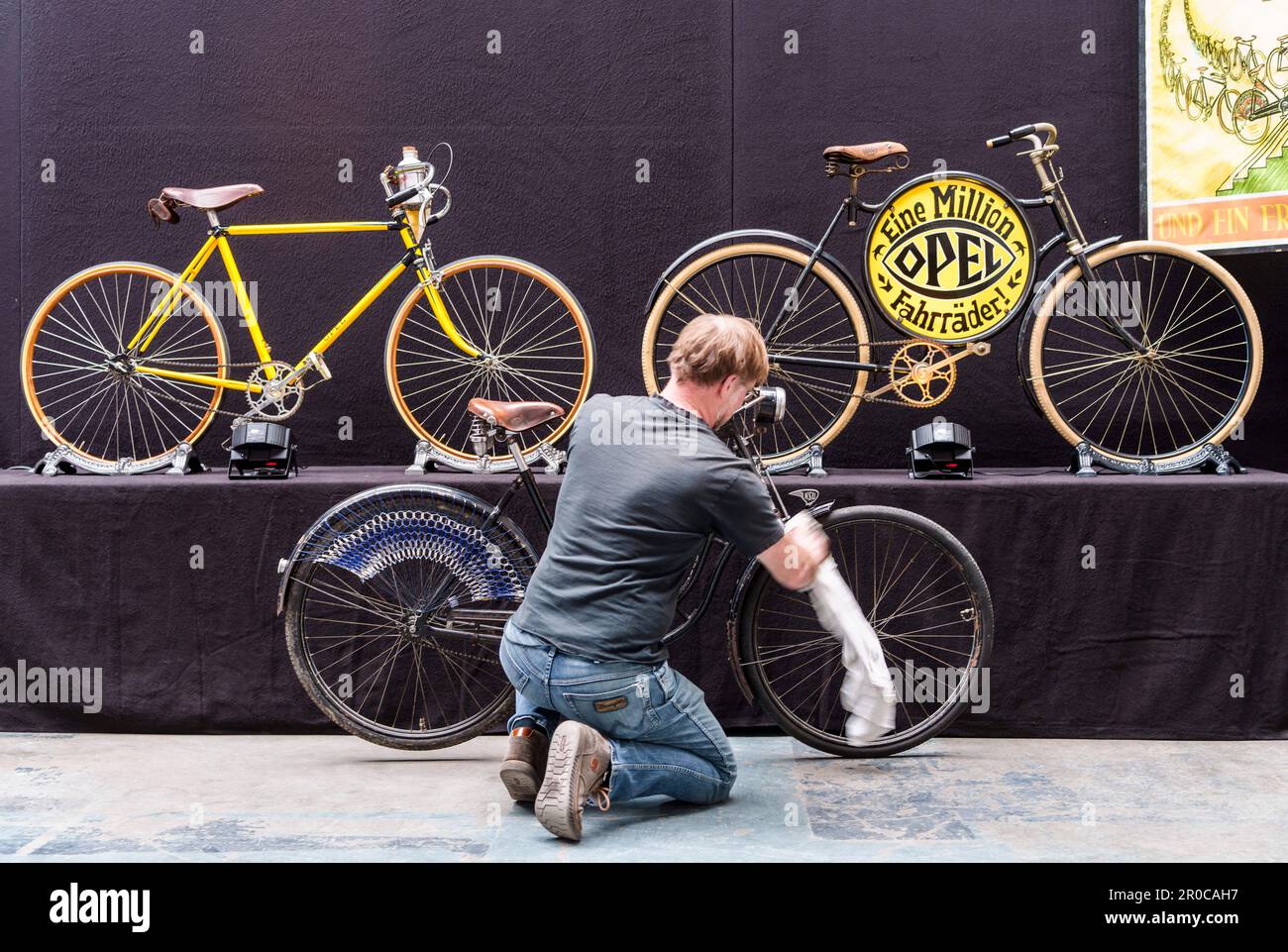 Hesse, Germany. 08th May, 2023. 08 May 2023, Hesse, Rüsselsheim: An NSU ...