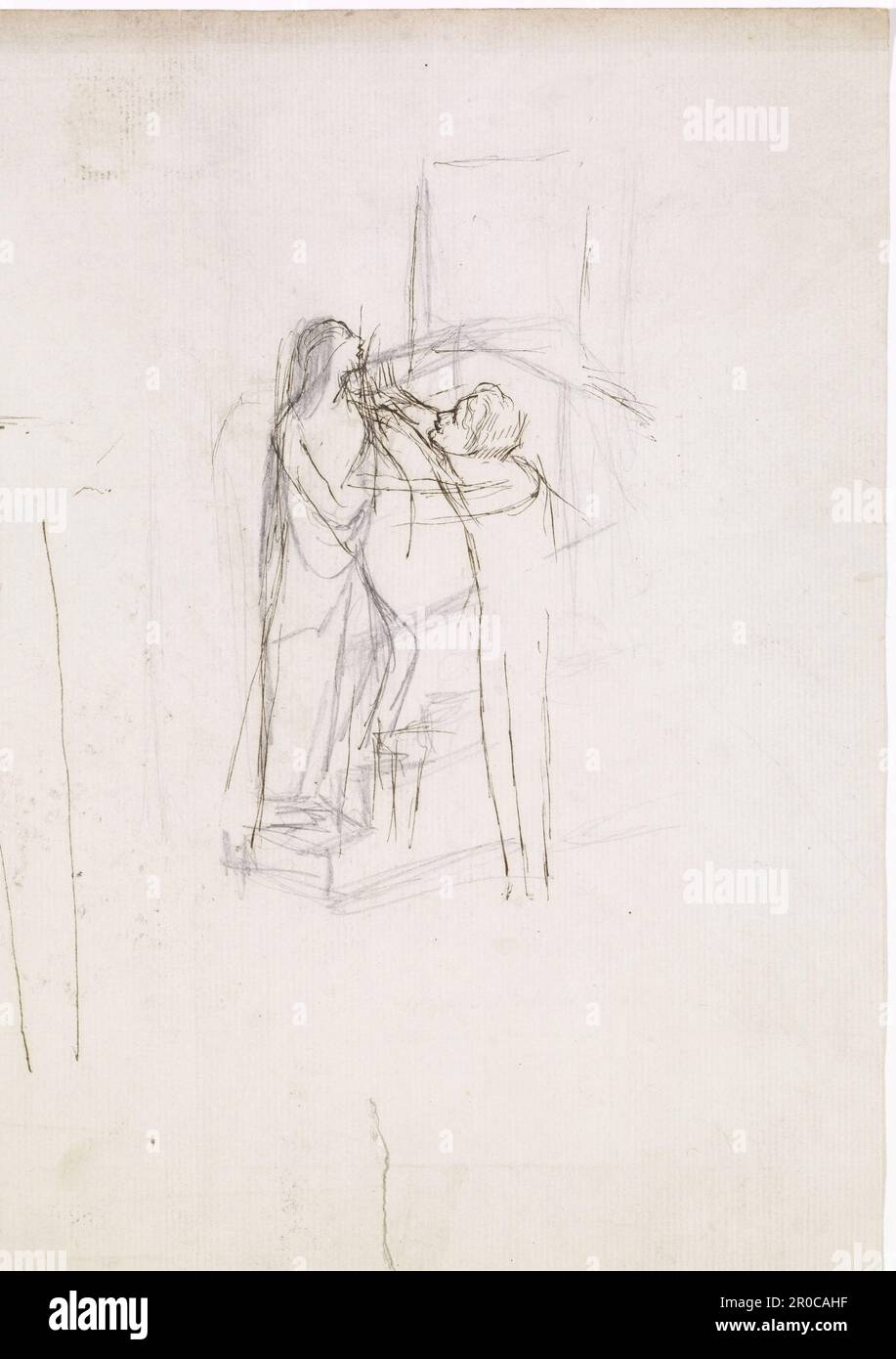 Mary Magdalene at the Door of Simon The Pharisee - Rough Sketch, 1857 ...