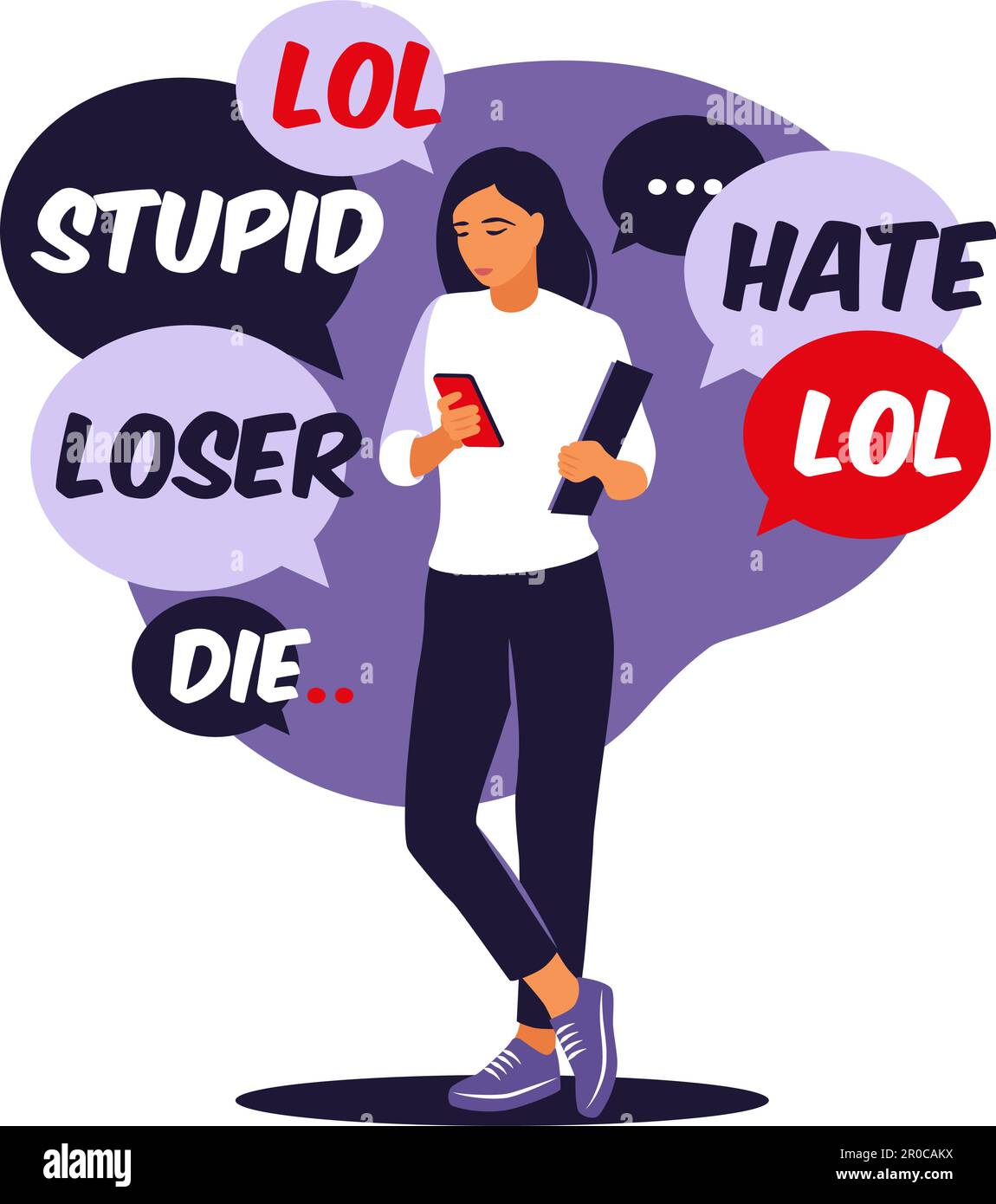 Bullying concept. Opinion and the pressure of society. Shame. Hands of ...