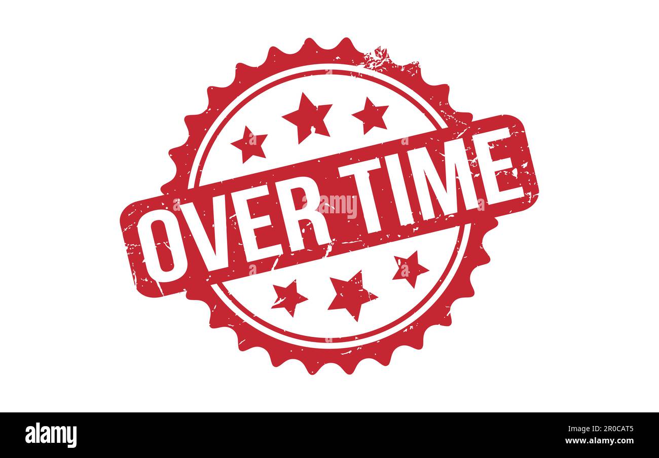 Over Time Stamp Seal Vector Illustration Stock Vector Image & Art - Alamy