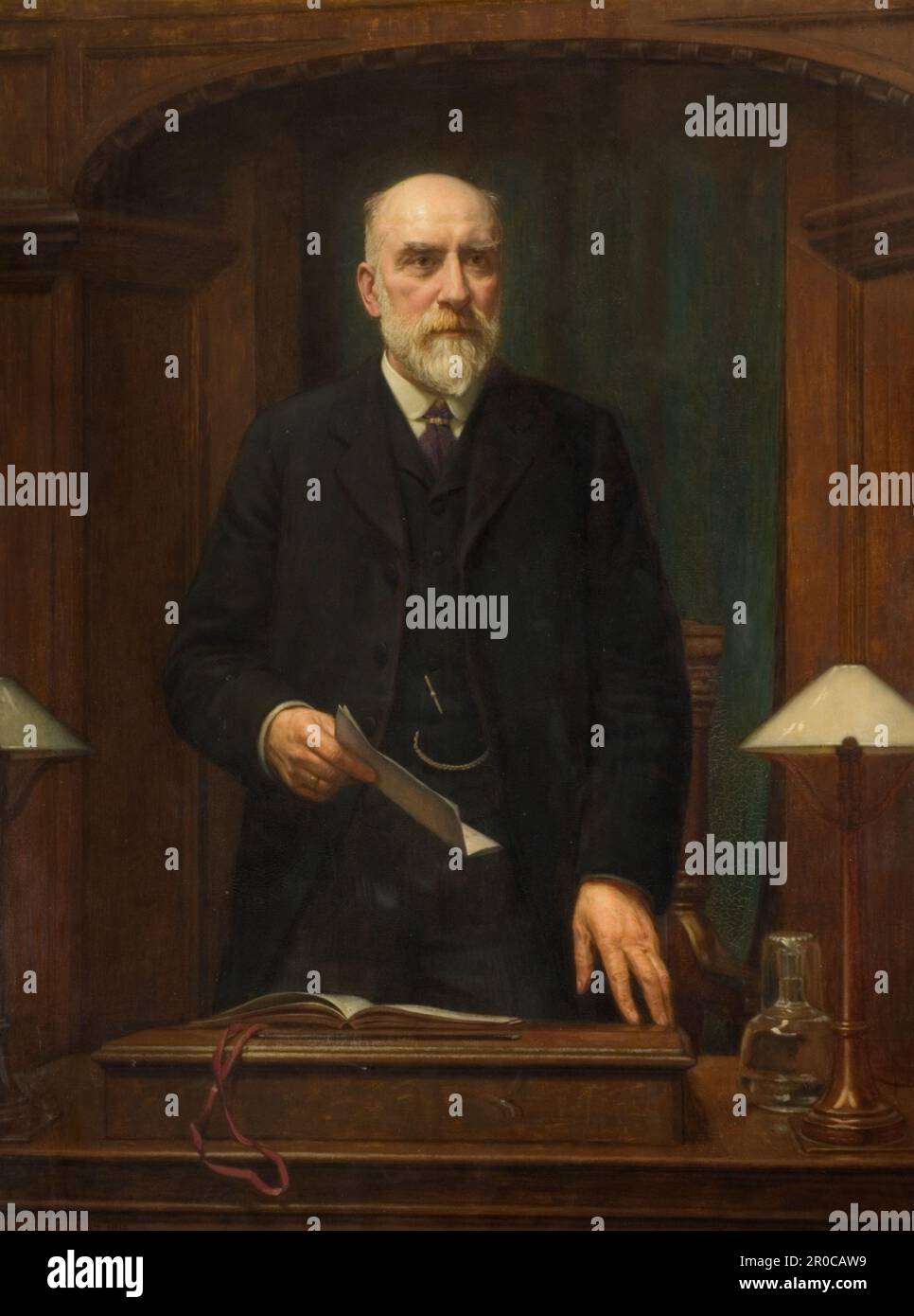 Portrait of Isaac Bradley, 1916. By John Bernard Munns (d.1942 Stock ...