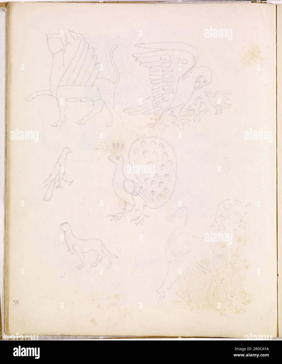 Sketchbook of Byzantine and Romanesque Decoration, 1887-1894. Sketch of ...