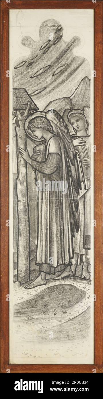The Nativity - Two Angels, 1886. Sir Edward Burne-Jones (d.1898 Stock ...