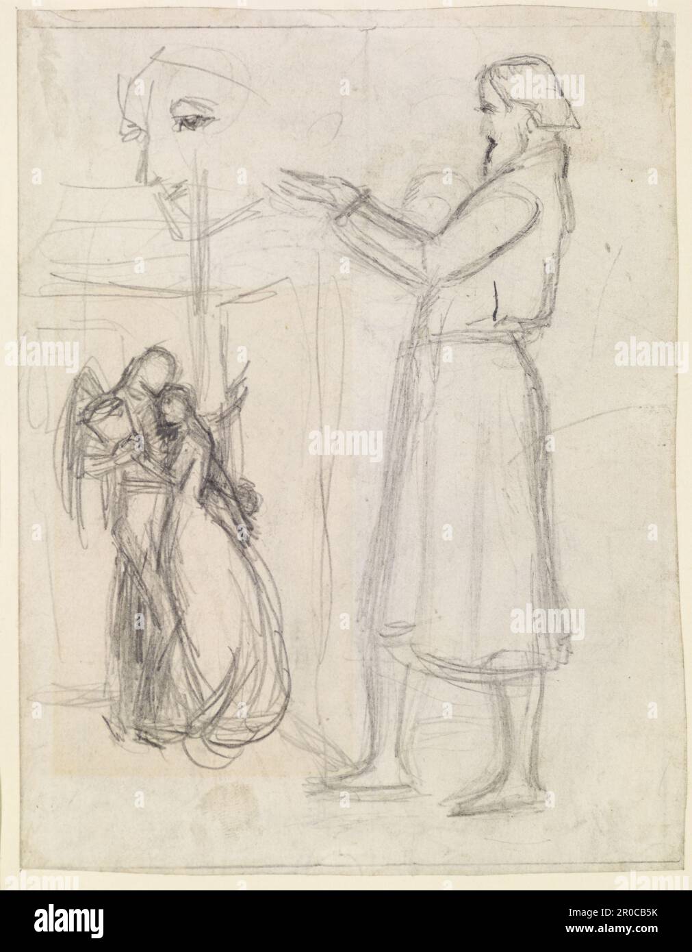 [Verso - Reverse]. The Black Brunswicker - Figure Sketch, 1859-60 ...