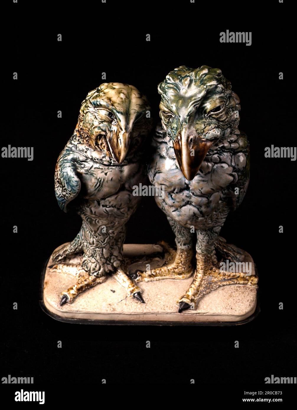 Wally Birds - Jar and Two Covers, 1914. Manufacturers: Martin Brothers ...