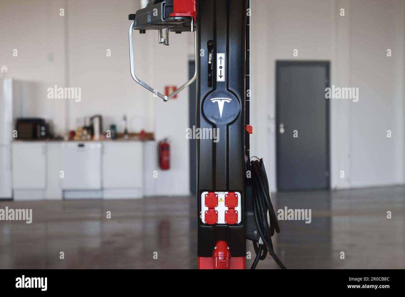 Tesla car dealership and service, Örebro, Sweden Stock Photo - Alamy