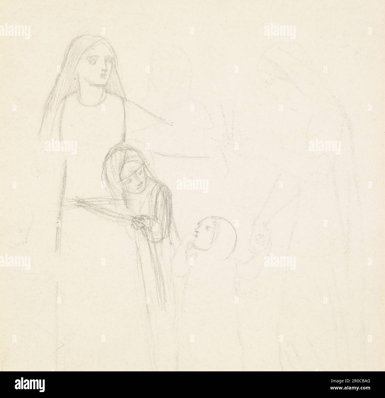 [Verso - Reverse]. Portrait of Annie Miller / Dante's Vision of Matilda ...