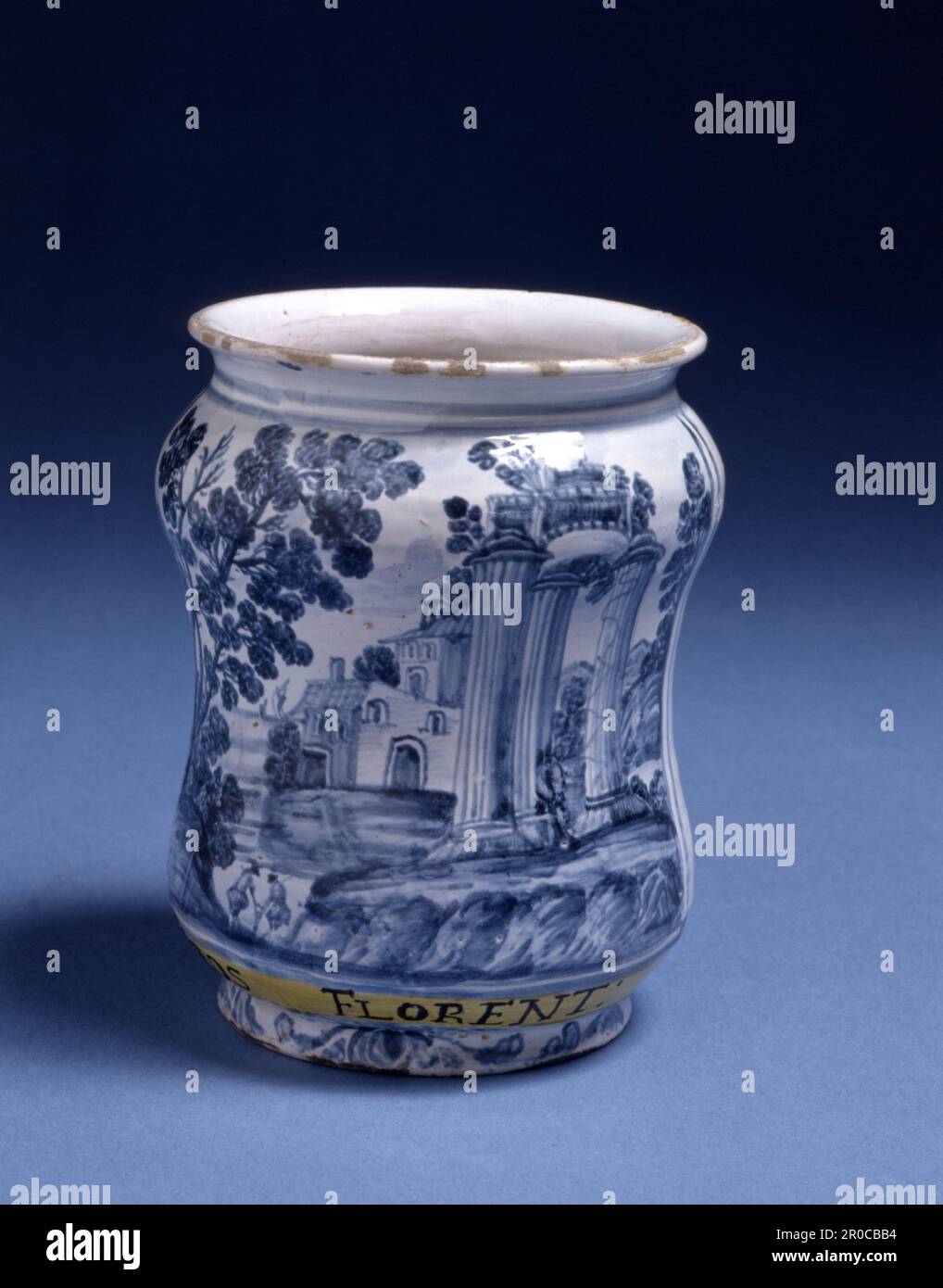 Drug Jar, 18th Century. Maiolica, tin glazed and painted earthenware ...