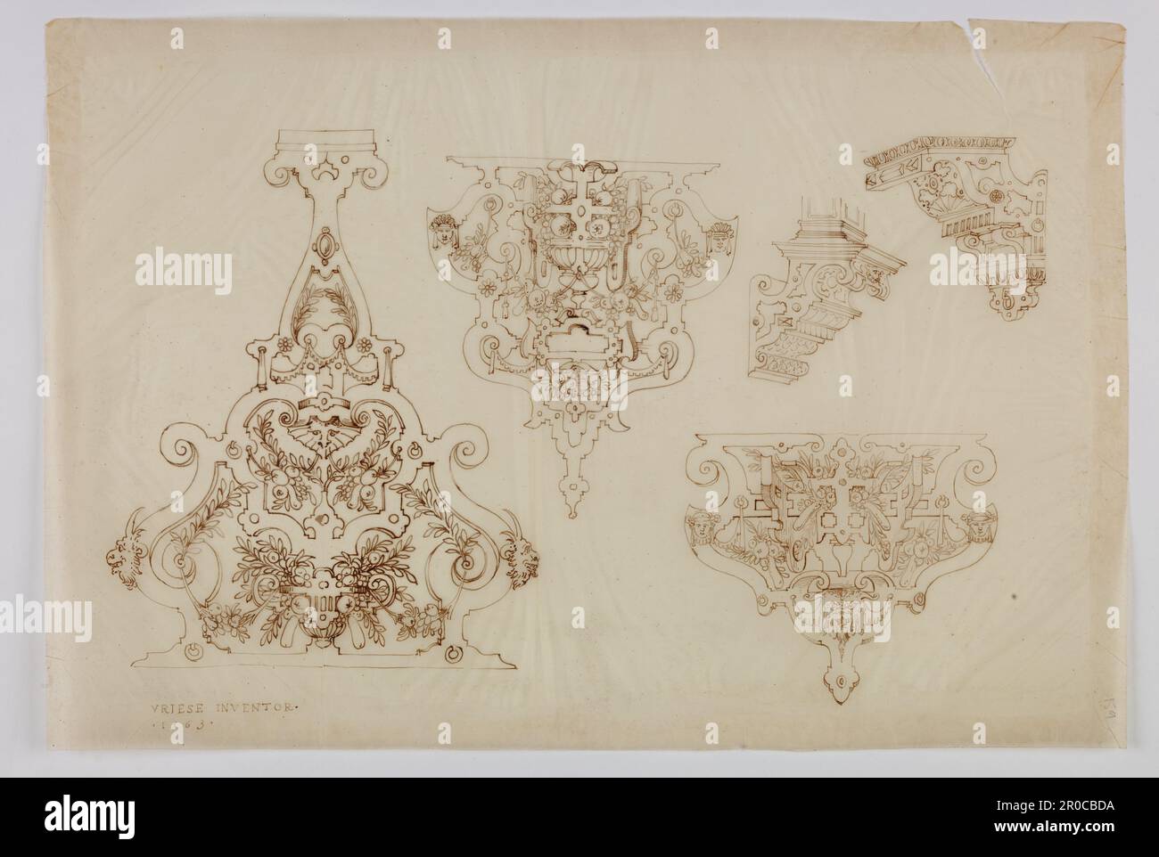 Wilkinson Tracing, Five designs for Grotesque style architectural ...