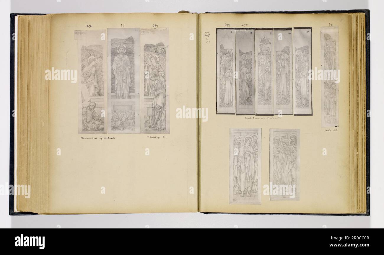Designs 670-681. Morris & Company Windows Book - Photographic Album of ...