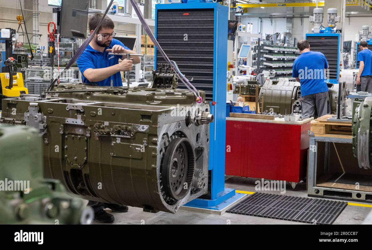 Augsburg, Germany. 08th May, 2023. Florian Alt assembles the ...