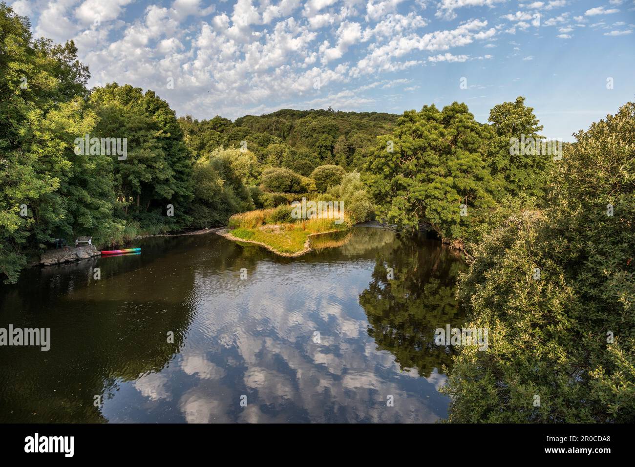 River Torridge; From Taddiport Bridge; Devon; UK Stock Photo - Alamy