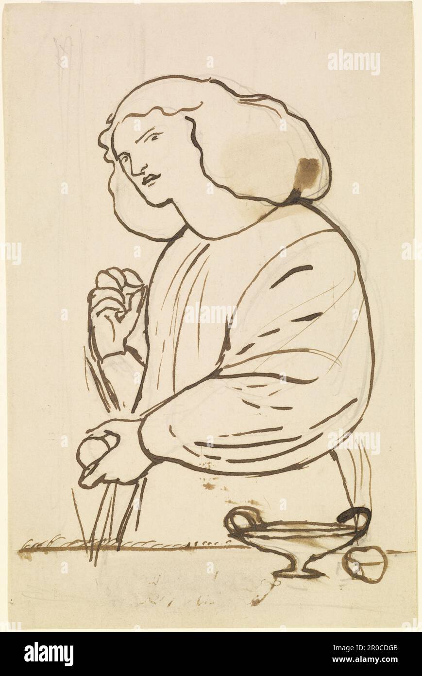 Proserpine - Figure Study, 1872-73. Artist: Gabriel Dante Rossetti ...