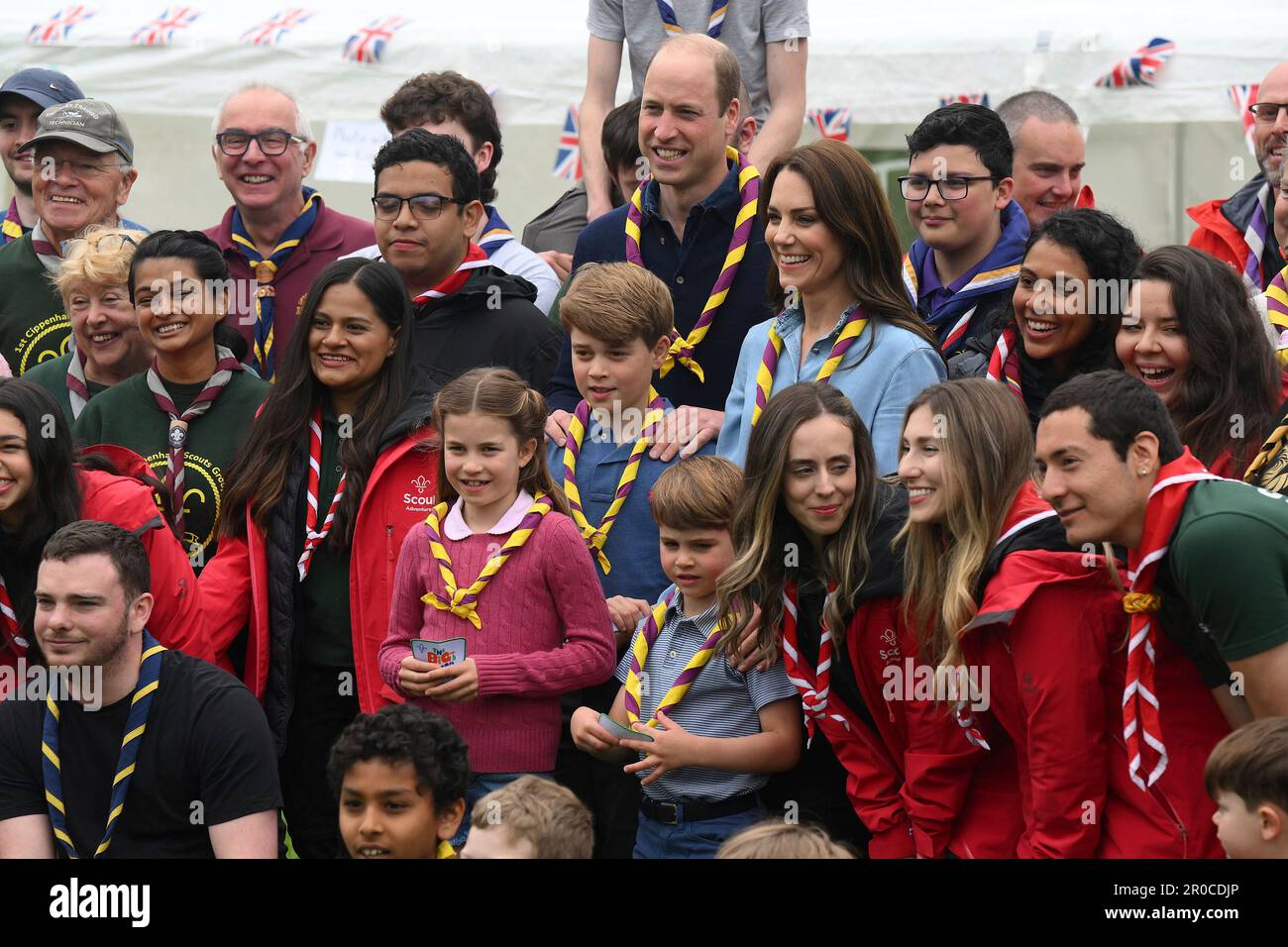 Britain's Prince William, Kate, Princess of Wales, Prince George ...