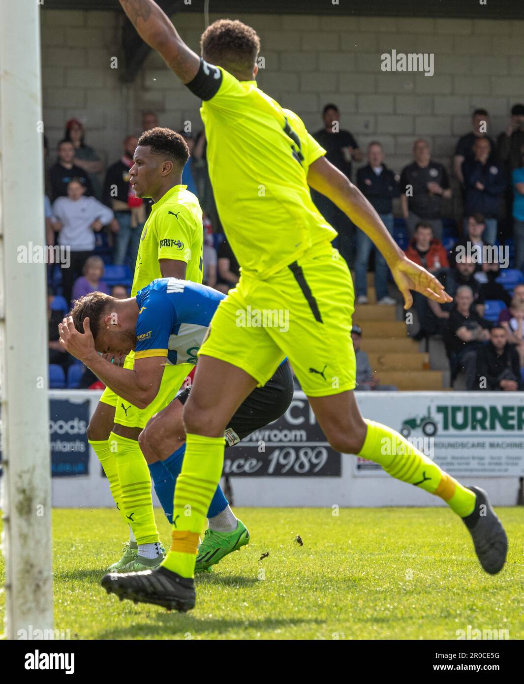 Deva Stadium, Chester, Cheshire, England, 7th May 2023. Chester’s Kurt ...