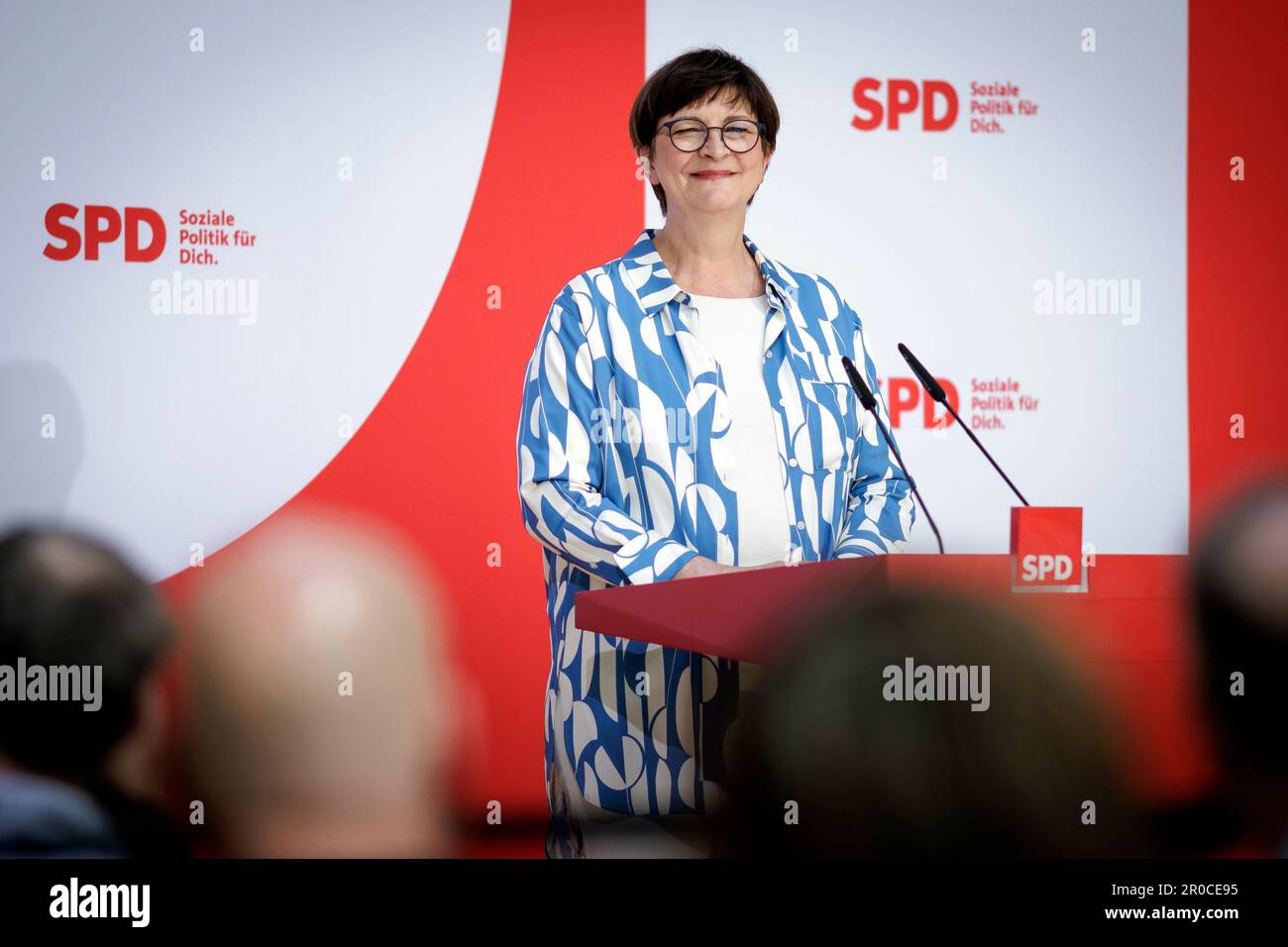 Berlin, Germany. 08th May, 2023. Saskia Esken, SPD Chairwoman, pictured ...