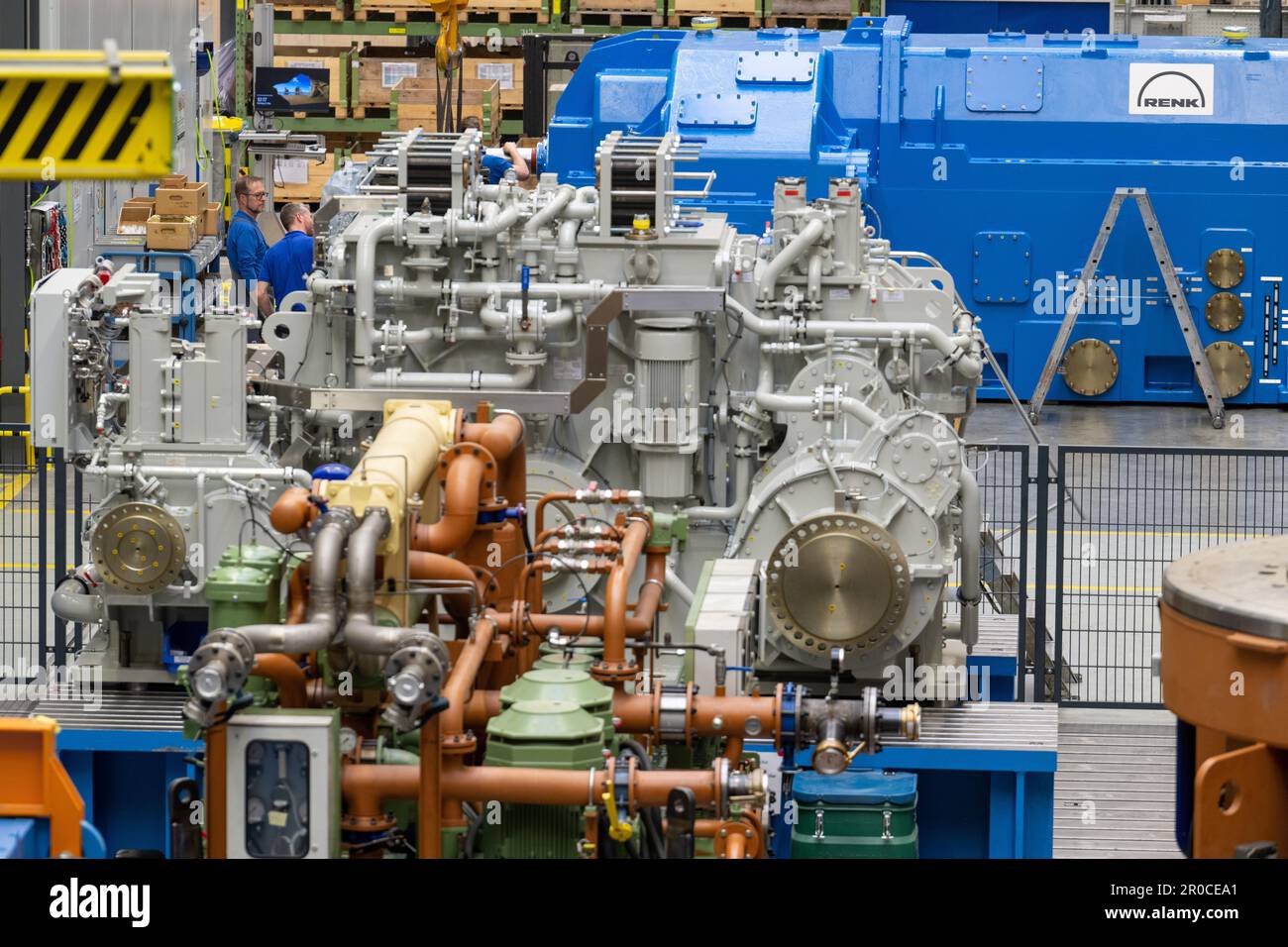 Augsburg, Germany. 08th May, 2023. In a hall at the Renk company ...