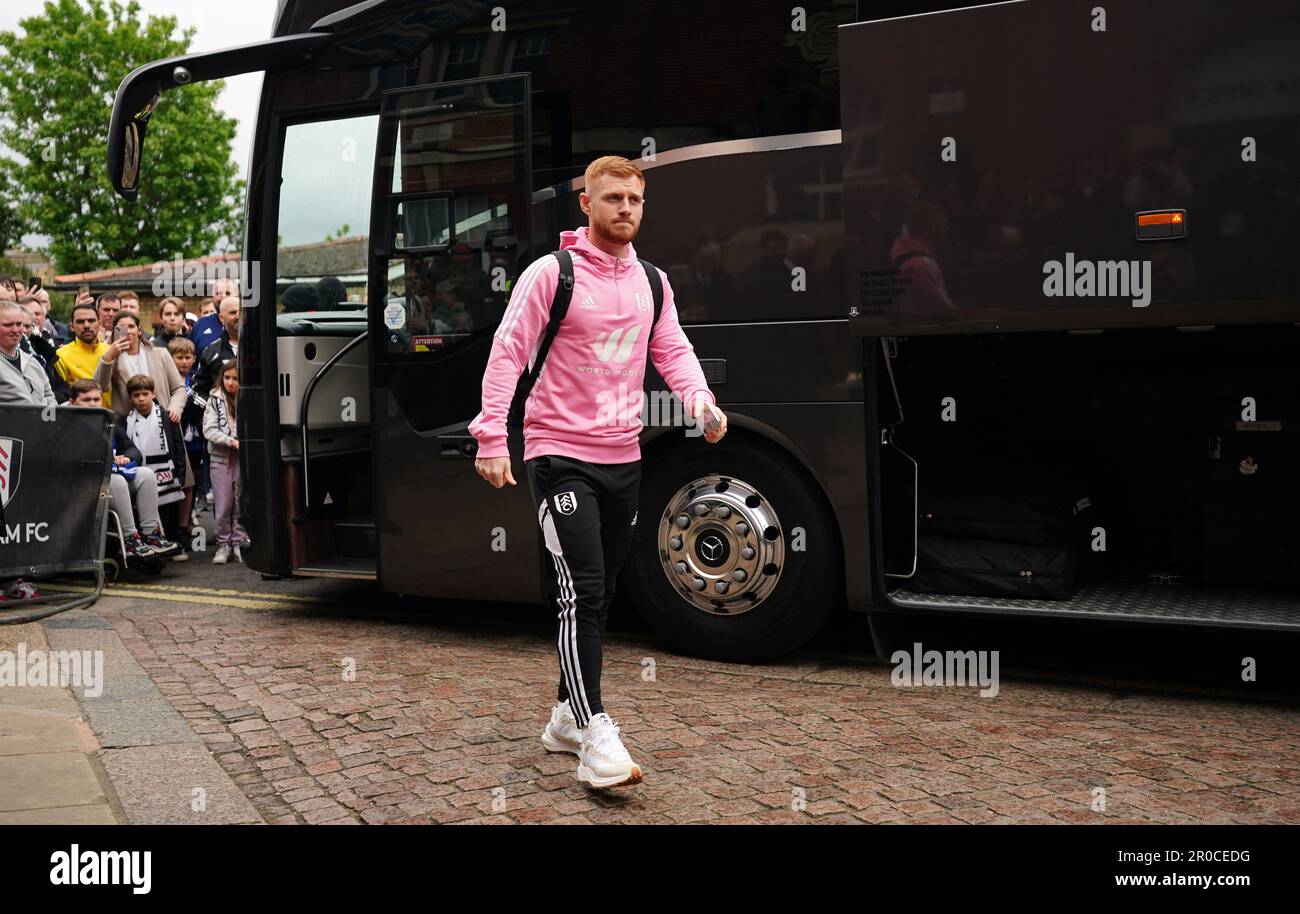Fulham's Harrison Reed arriving ahead of the Premier League match at ...