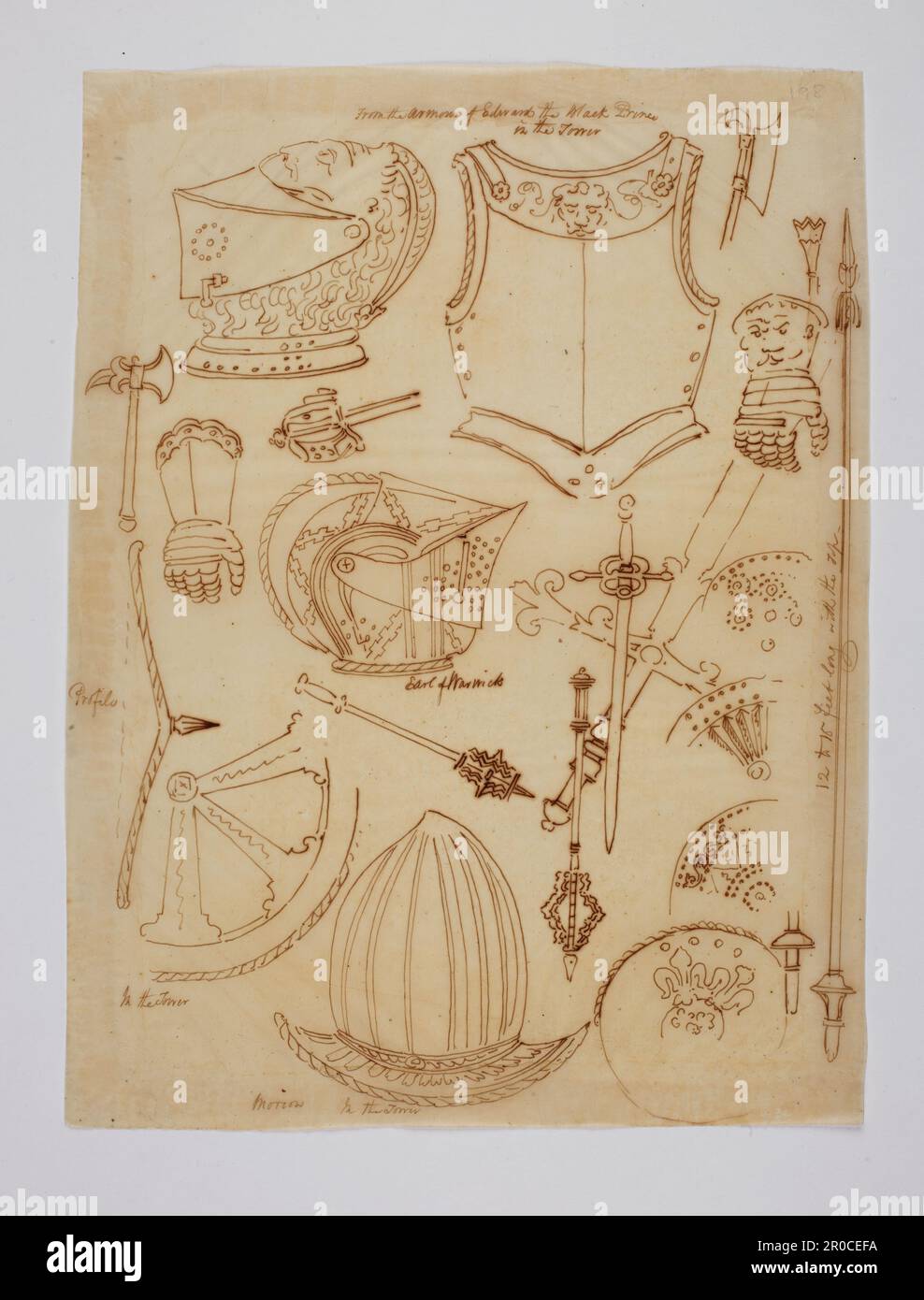 Wilkinson Tracing, Design for Armour, 1820. Drawings of arms and armour ...