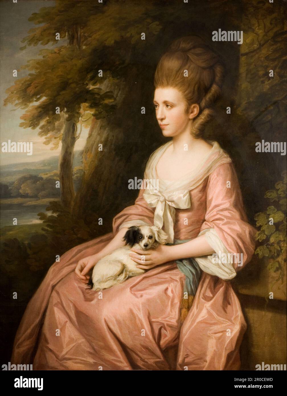 Portrait Of Miss Hargreaves, 1750-1800. By Nathaniel Dance Stock Photo ...