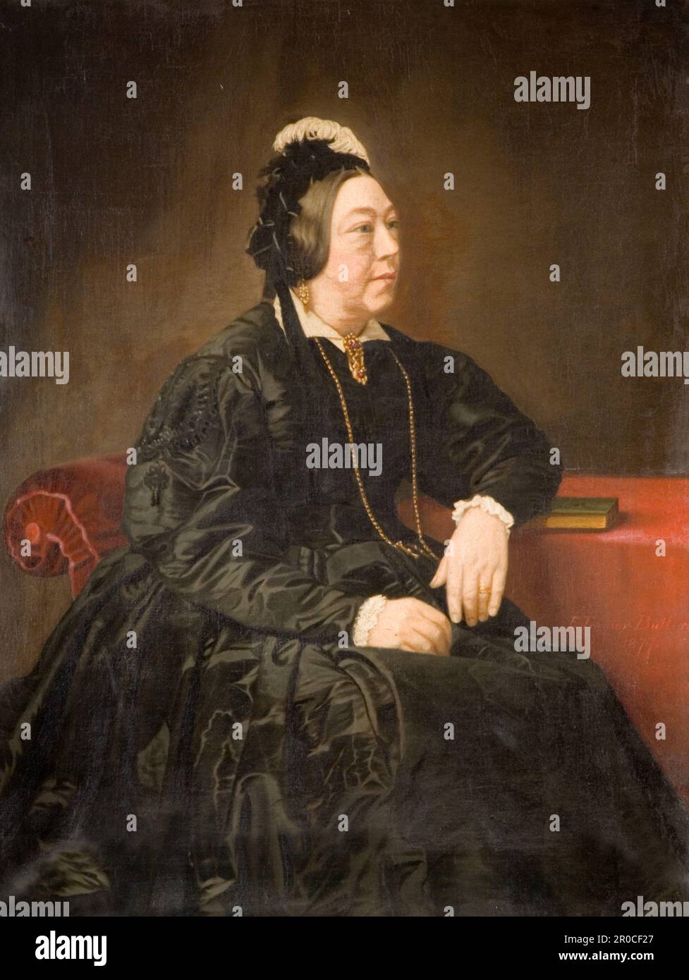 Portrait of Mrs Amelia Elizabeth Tranter, 1877. Butler E Tranter ...