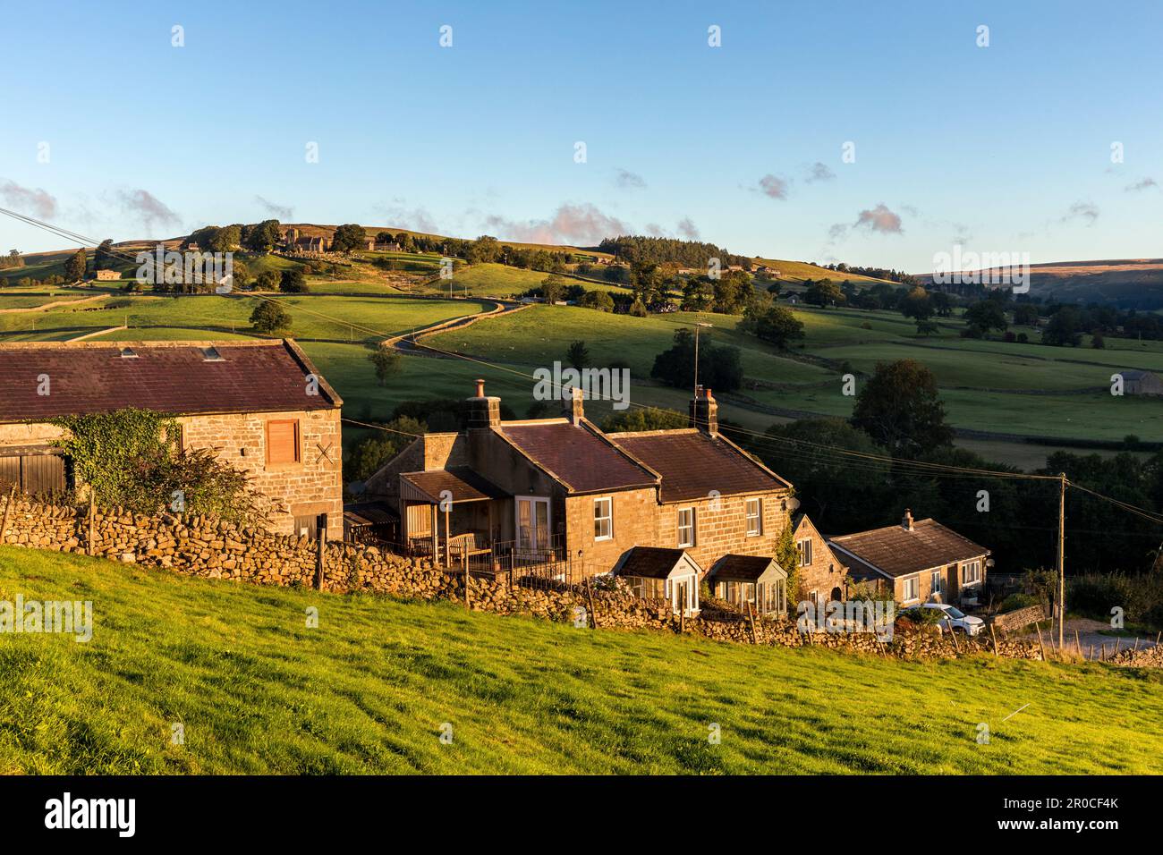 Nidderdale; Middlesmoor Church View; Yorkshire Dales; UK Stock Photo ...