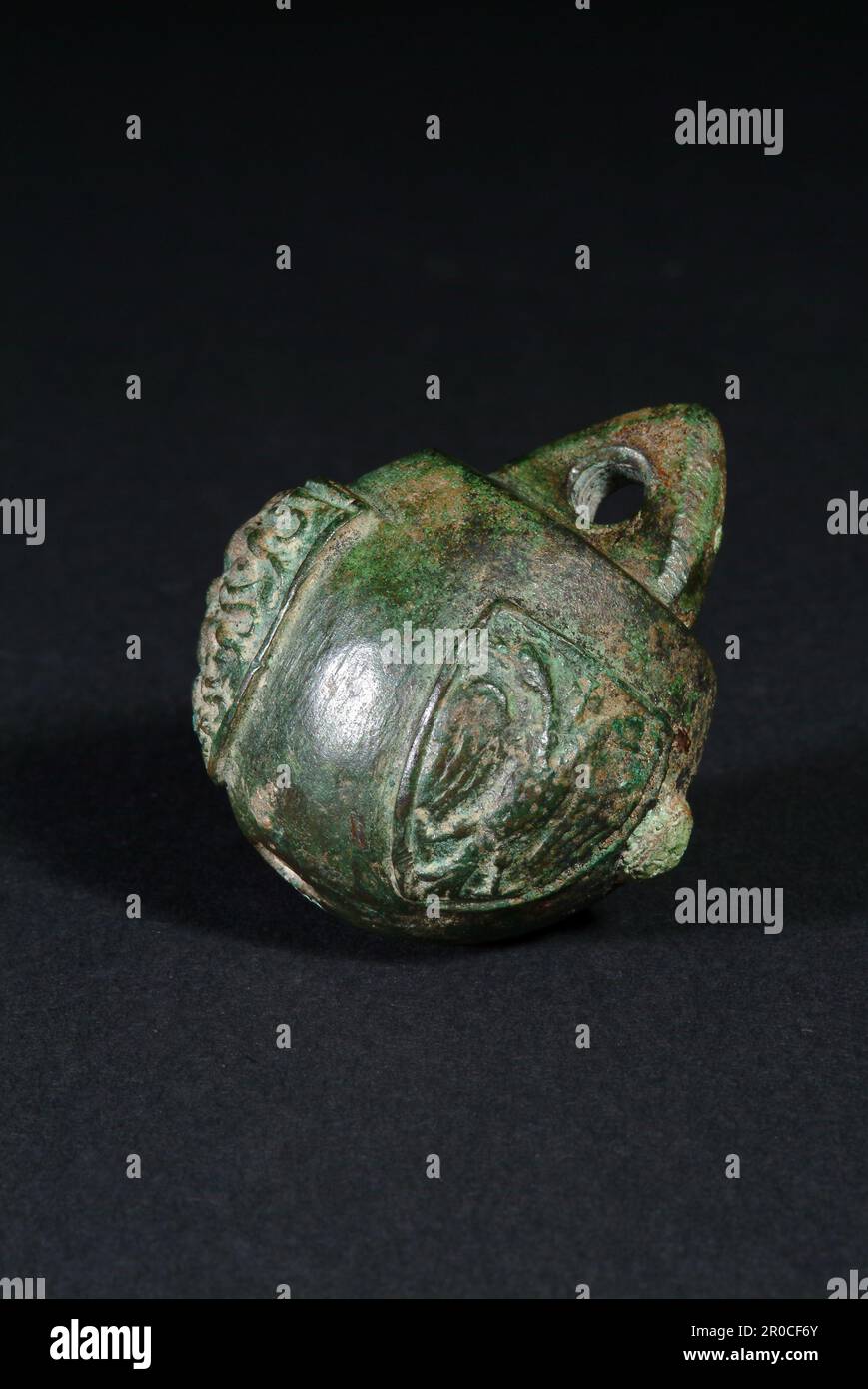Steelyard Weight with heraldic decoration. Used on a steelyard balance ...