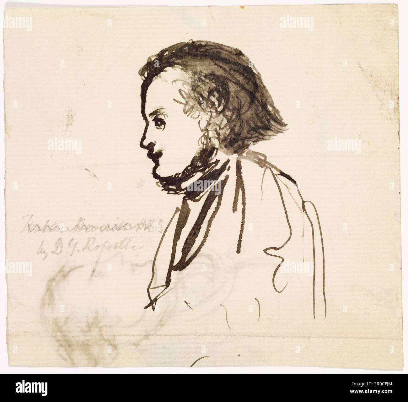 [Recto - Front]. Portrait, perhaps of Walter Howell Deverell, 1852-54 ...