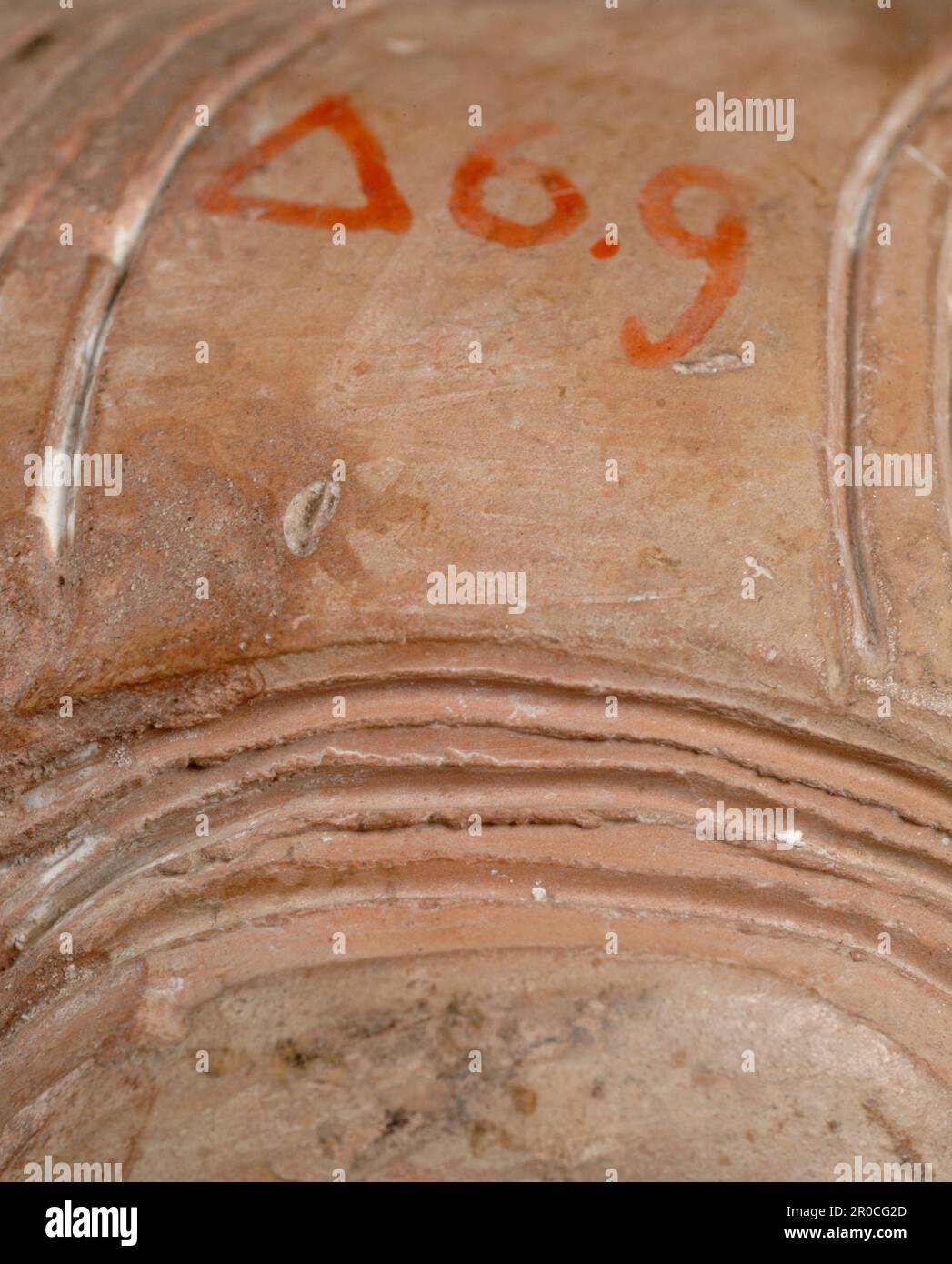 Neolithic Pot Lid, 6500 BC - 4000 BC. Pottery lid excavated in Vinča ...